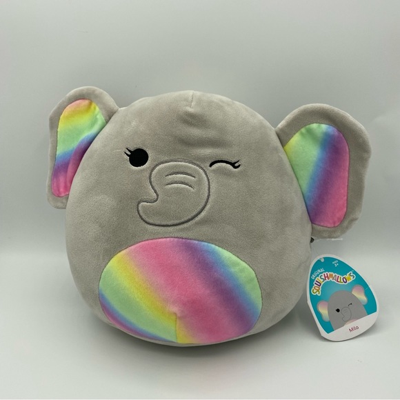 Squishmallows | Toys | Squishmallows Mila Rainbow Elephant Plush 8 Inch ...